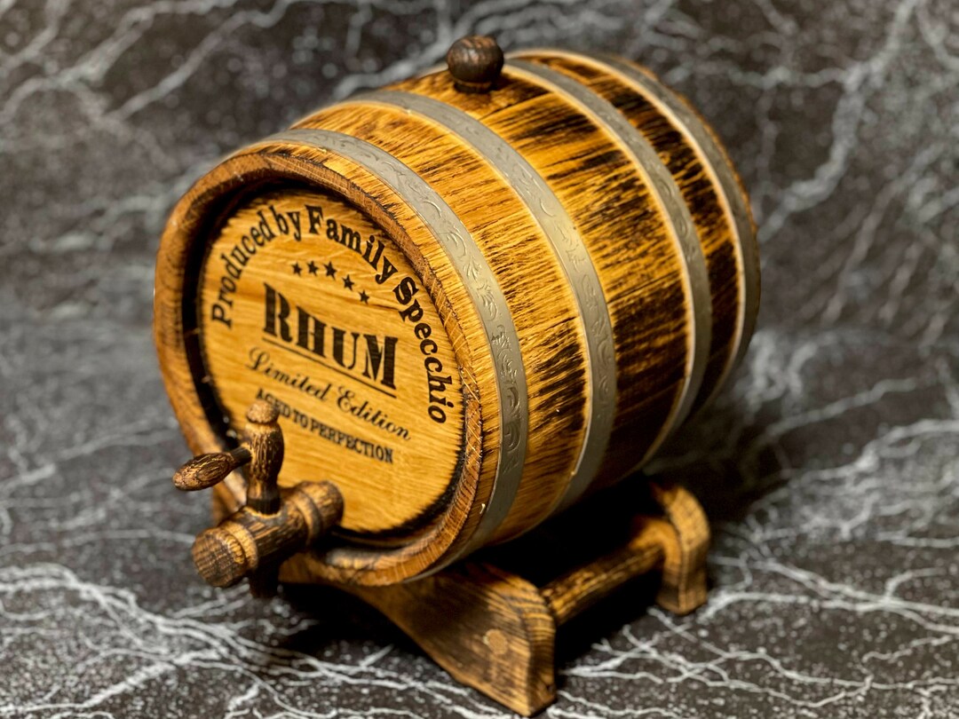 Oak Rum Barrel, 1, 3, 5. 10, 15 Liter Oak Barrel, Whiskey Barrel, Aging ...