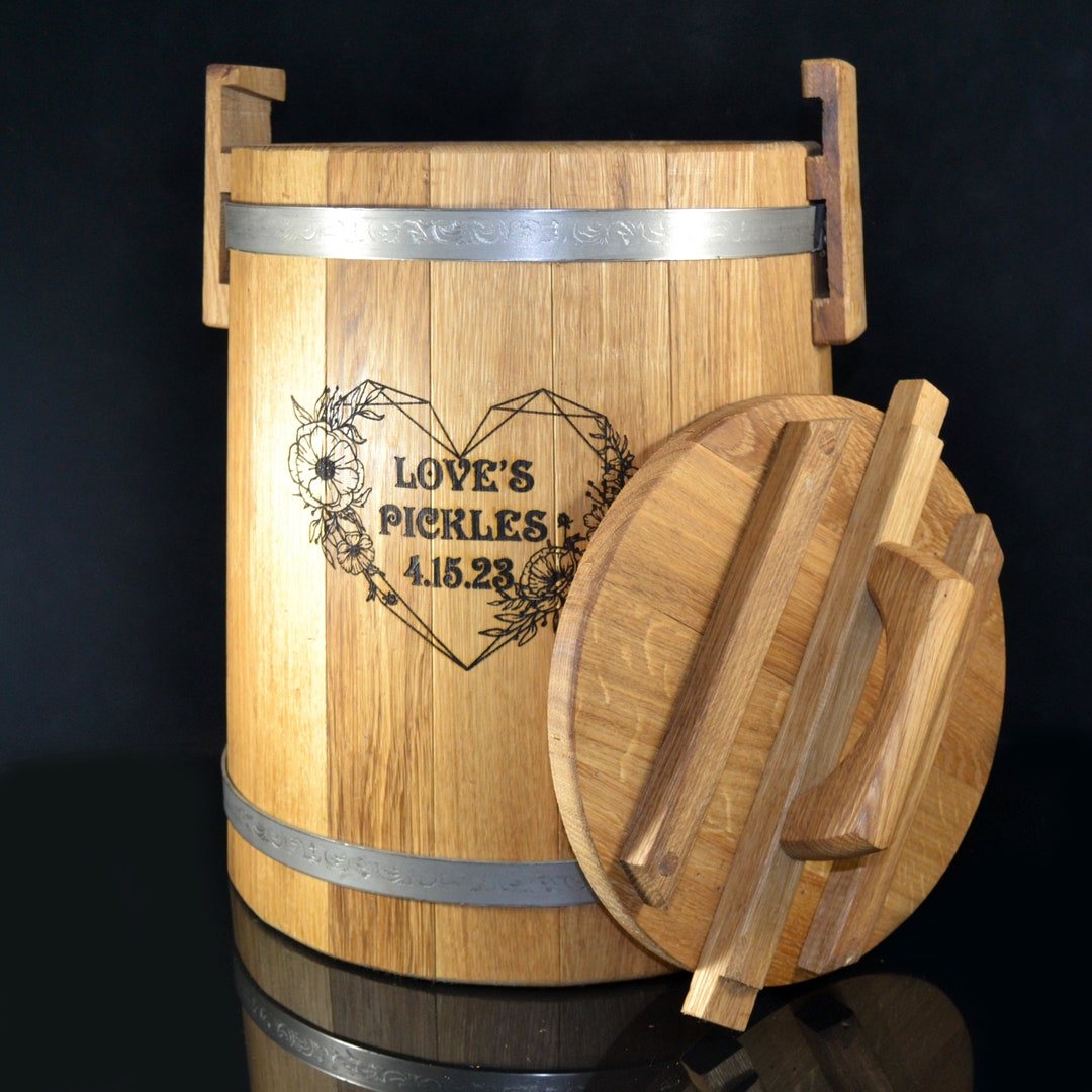 Available in 3, 5, 10 and 15-liter Sizes. Pickle Barrel Oak Barrel ...