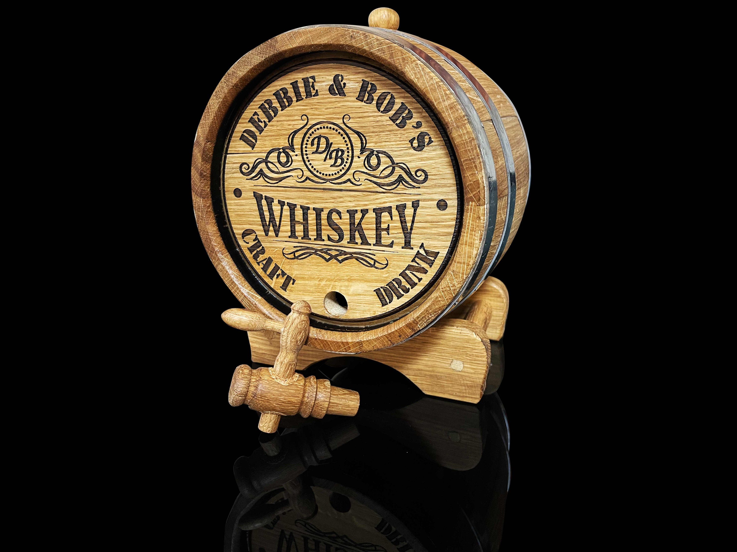 Oak Whiskey-Wine Cask 1 3 5. 10 15 Liter Oak Barrel Rum | Etsy