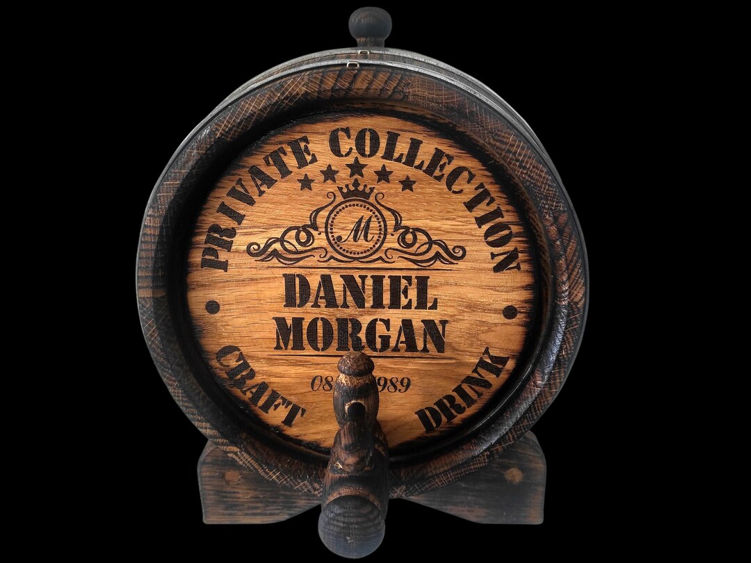 Personalized Oak Barrel, Oak Cask 1, 3, 5. 10, 15 Liter, Aging Barrel ...
