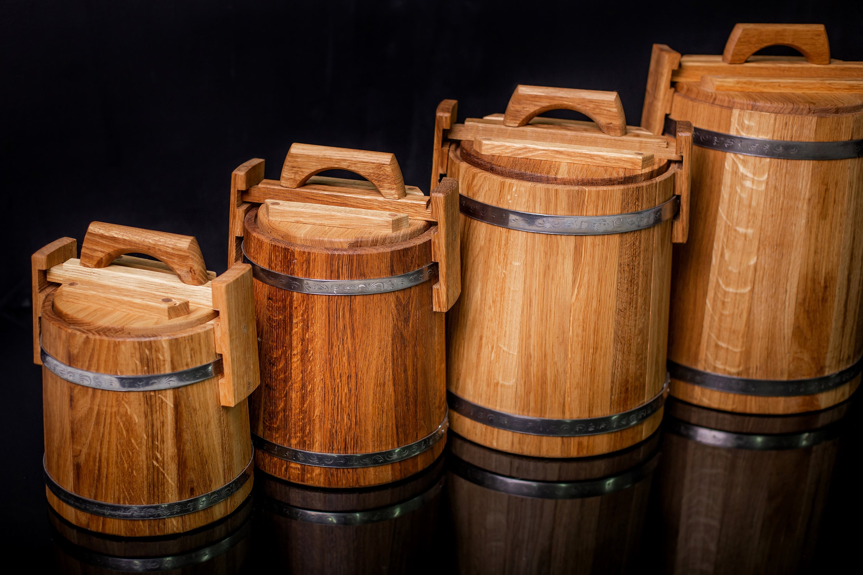 Oak Barrels 3 5 10 15 50L With Lid / Pickle Oak Barrel / - Etsy