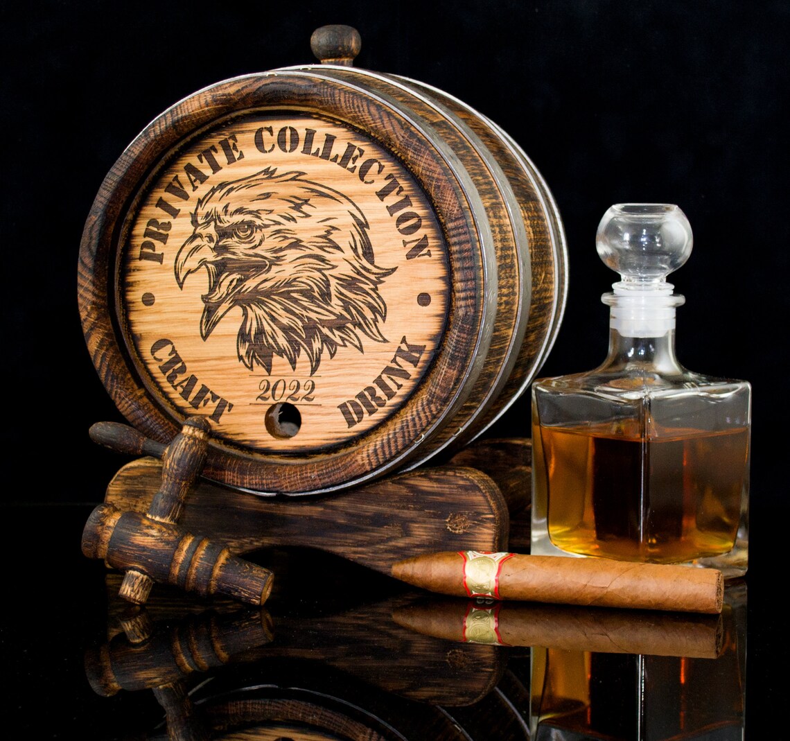 Oak Barrel, Personalized Oak Cask 1, 2, 3, 5, 10, 15 Liter, Aging ...