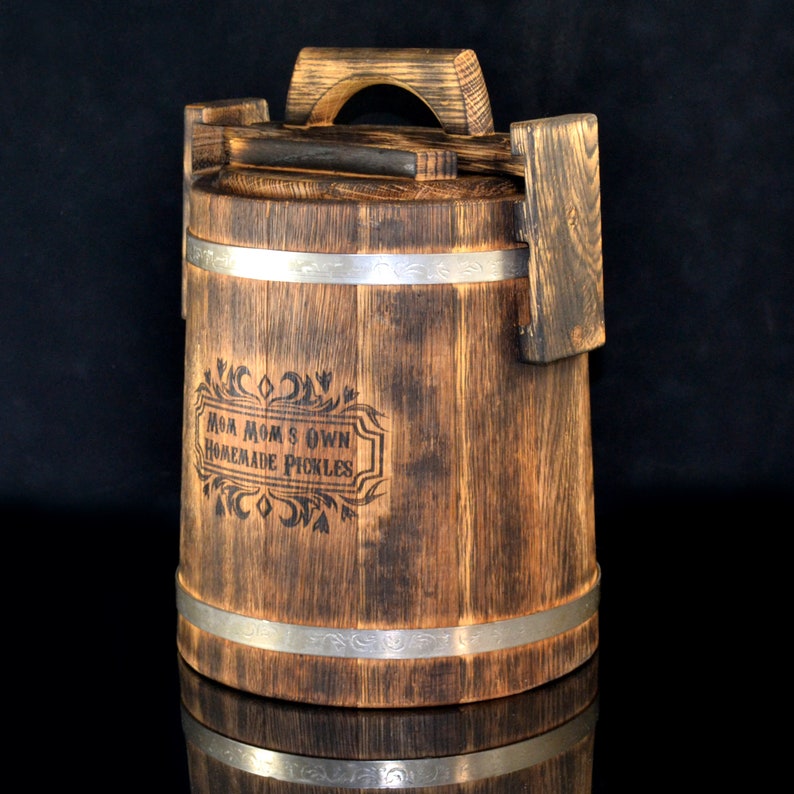 Antique Pickle Oak Barrel / Aging Oak Barrel With Lid / Wooden - Etsy