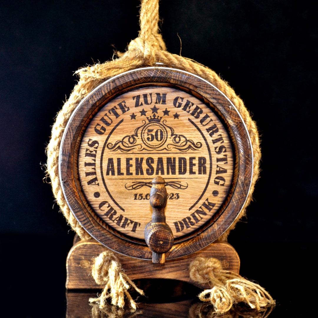 Personalized Oak Whiskey Barrel, Oak Cask 1, 2, 3, 5. 10, 15 Liter ...