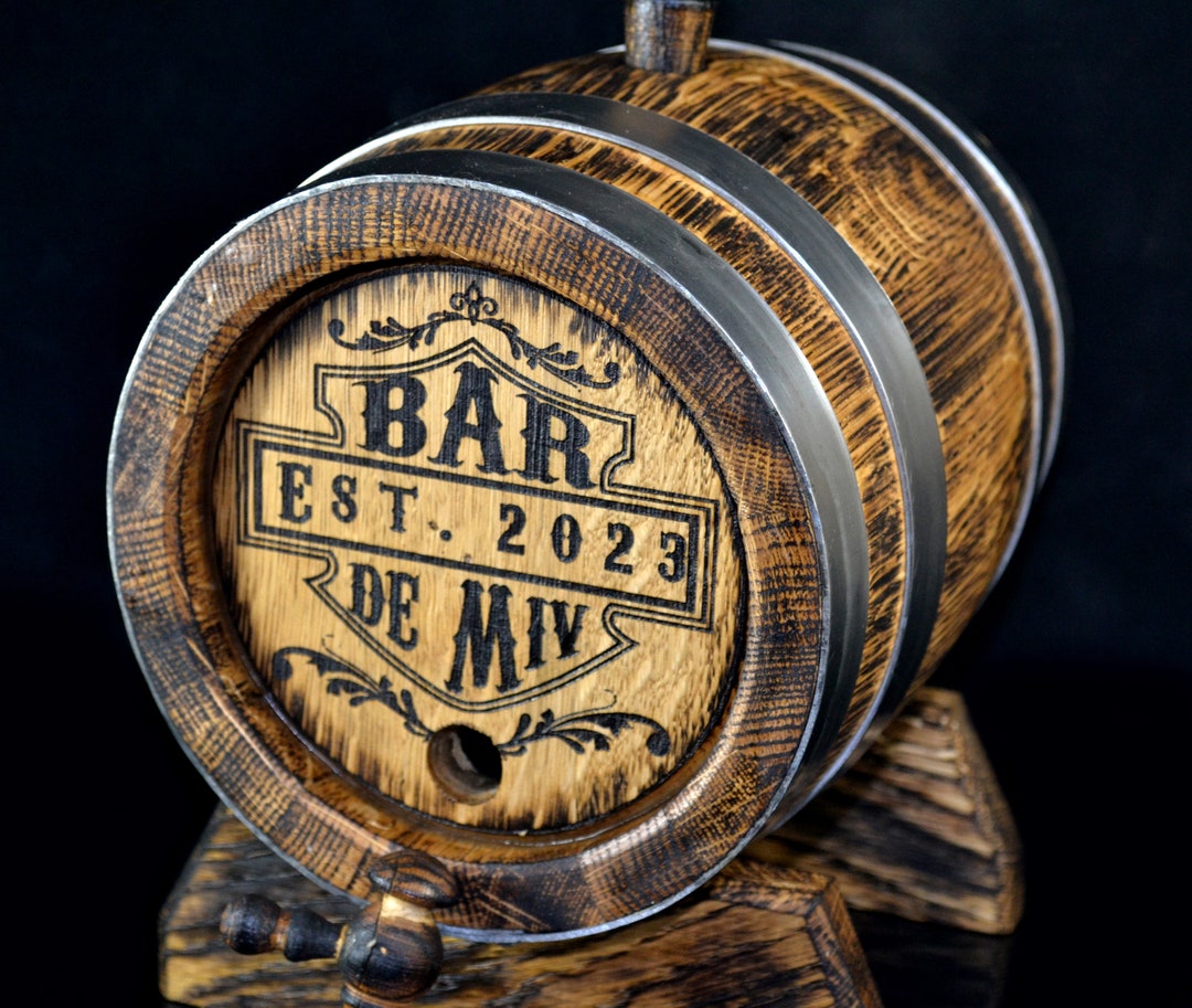 Aging Bourbon Rum Scotch Whiskey Oak Barrel 1, 2, 3, 5, 10, 15 Liter ...
