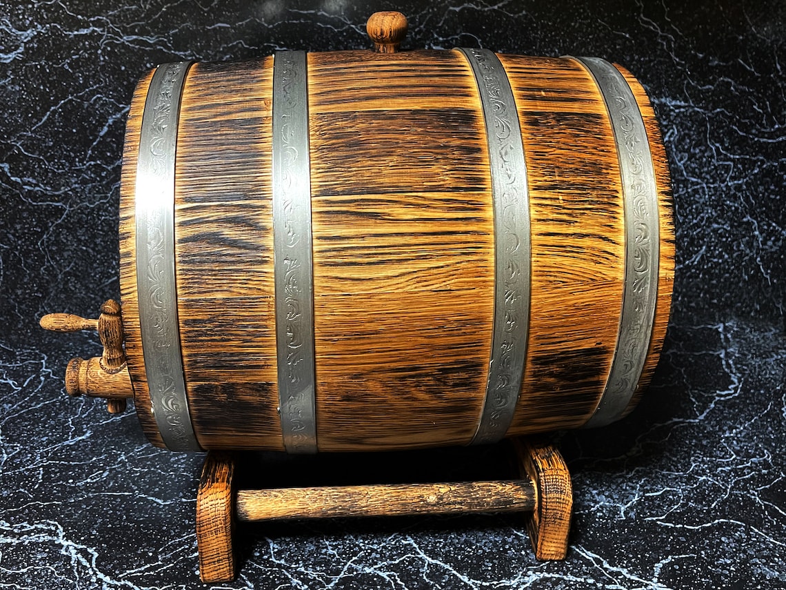 Antique Oak Rum Barrel 1 3 5. 10 15 Liter Whiskey Barrel | Etsy