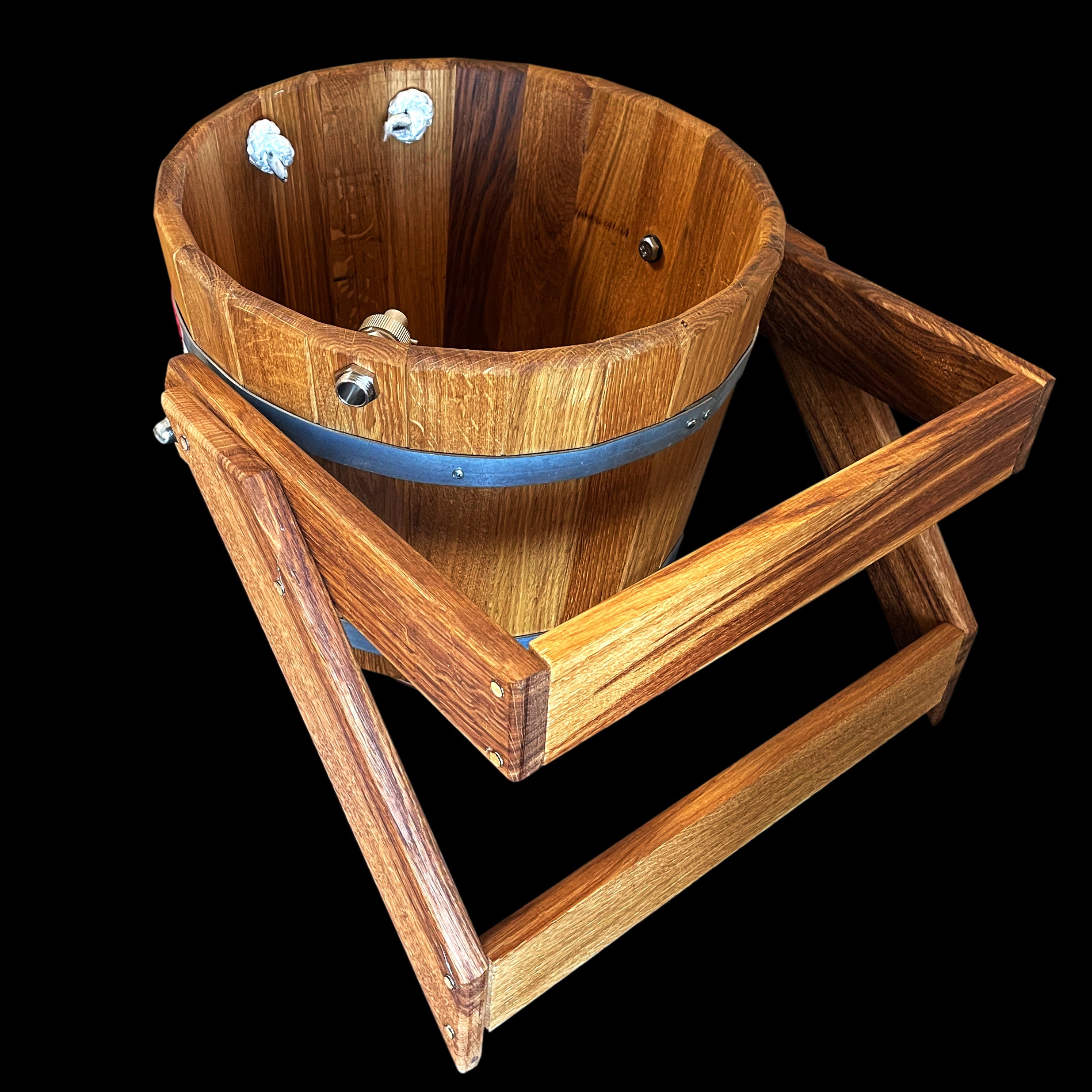 Personalized Shower Bucket Cold Shower Scottish Wooden - Etsy