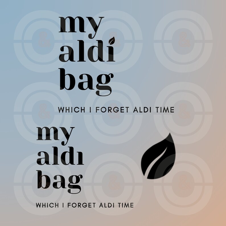 Aldi SVG Bundle, Shopping Bag PNG, Shop Digital Download JPG, Svg for ...