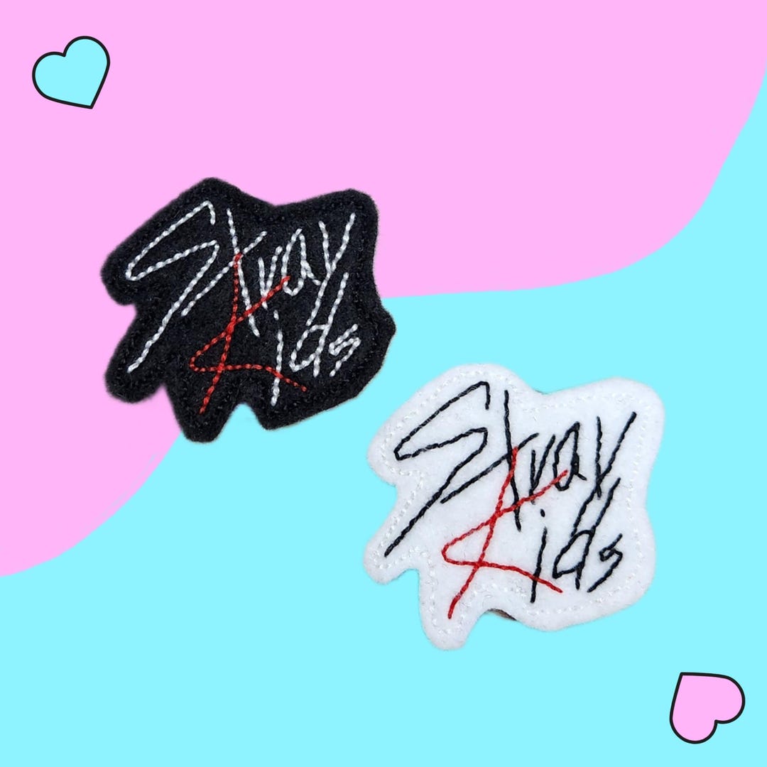 Stray Kids Logo Iron on Patch • Hand Embroidered Felt Patch • SKZ ...