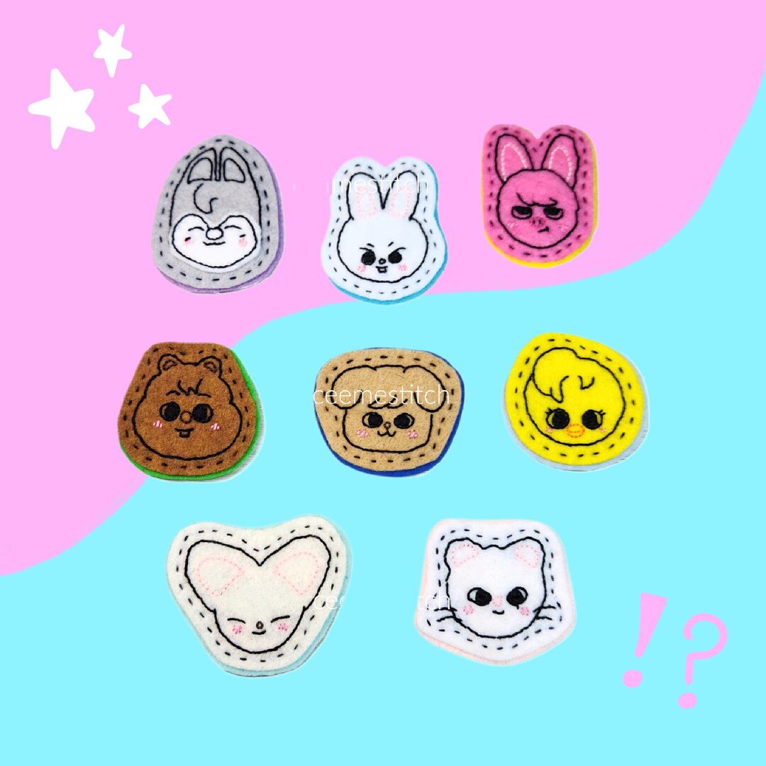Stray Kids SKZOO Iron on Felt Patches • Hand Embroidered Kpop Patch ...