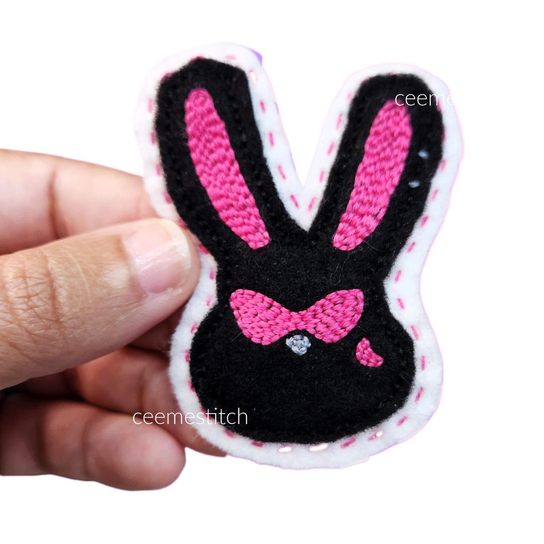 ATEEZ Mito Bunny Iron on Felt Patch ATEEZ Hand Embroidered Patch Gift ...
