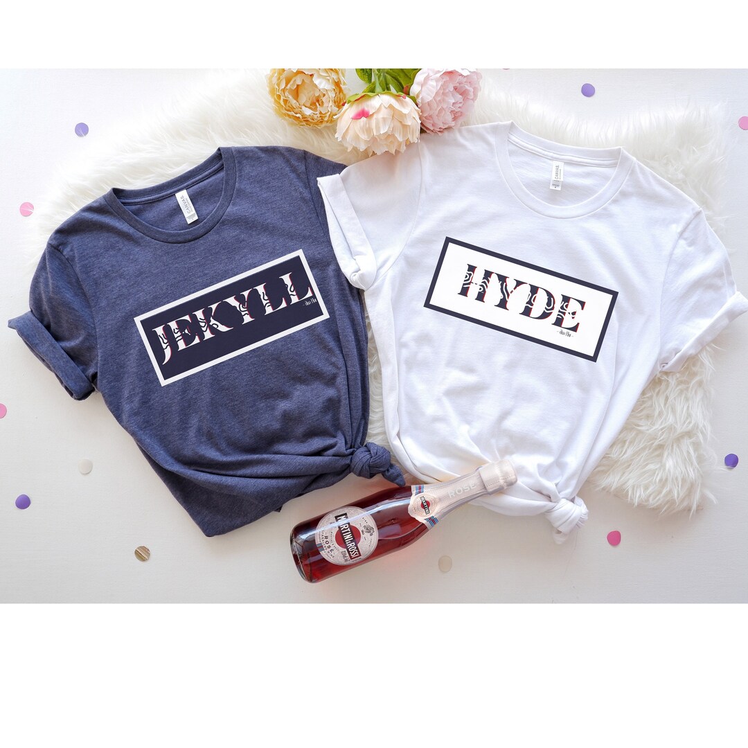 Jekyll and Hyde Couple T-shirt Halloween Couples Shirt Mom and - Etsy