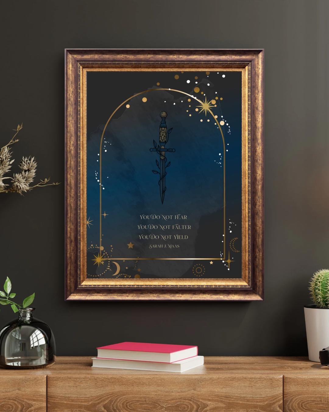 ACOTAR Quote Digital Art Print | Fantasy Book Lover Decor | Sarah J ...