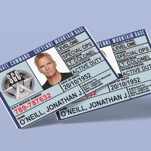 Stargate Command Base ID Novelty Prop Replica, SG1, SGC (original or ...