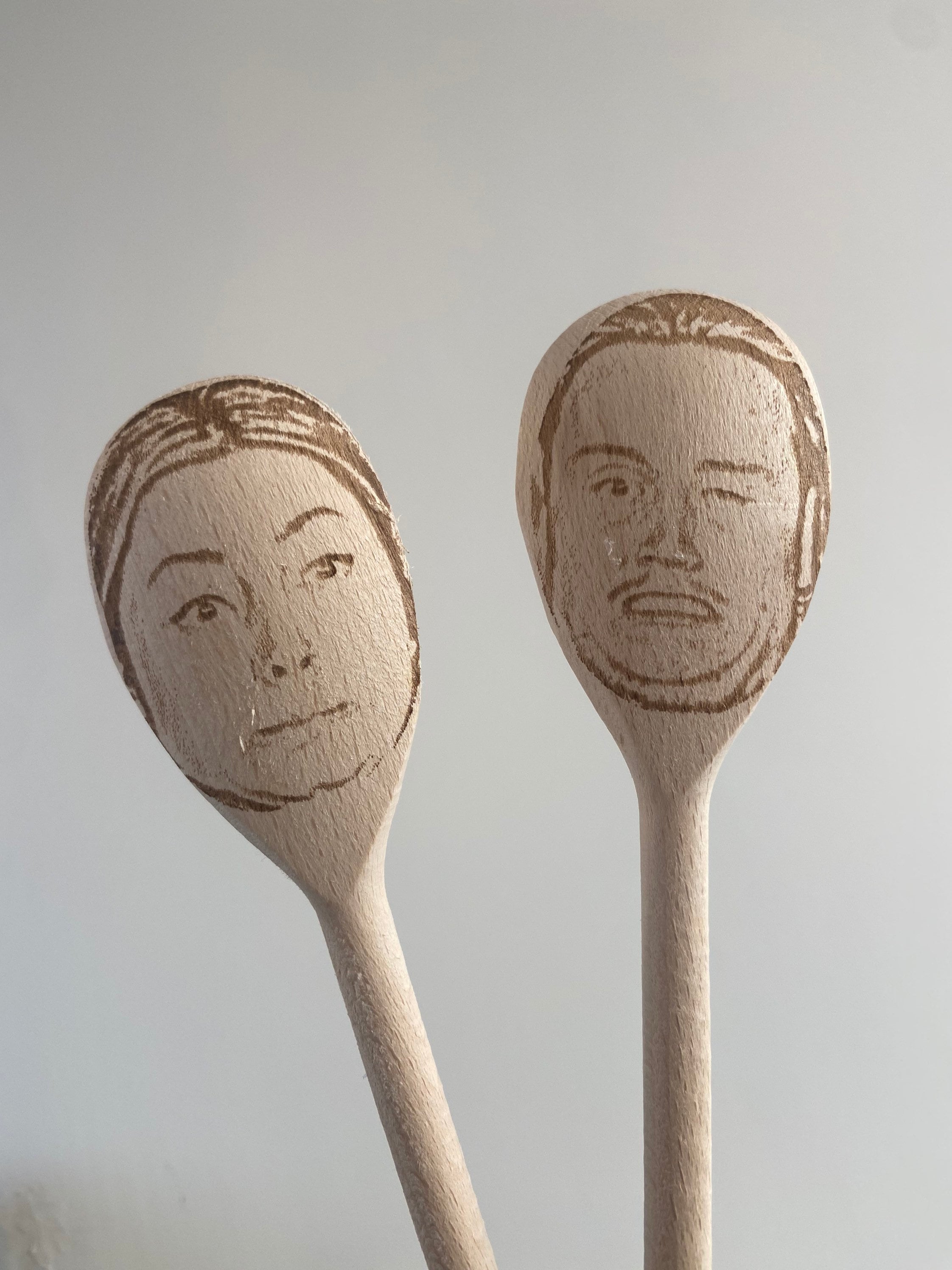 Your Best Friend's Face on Wooden Spoon Personalized - Etsy
