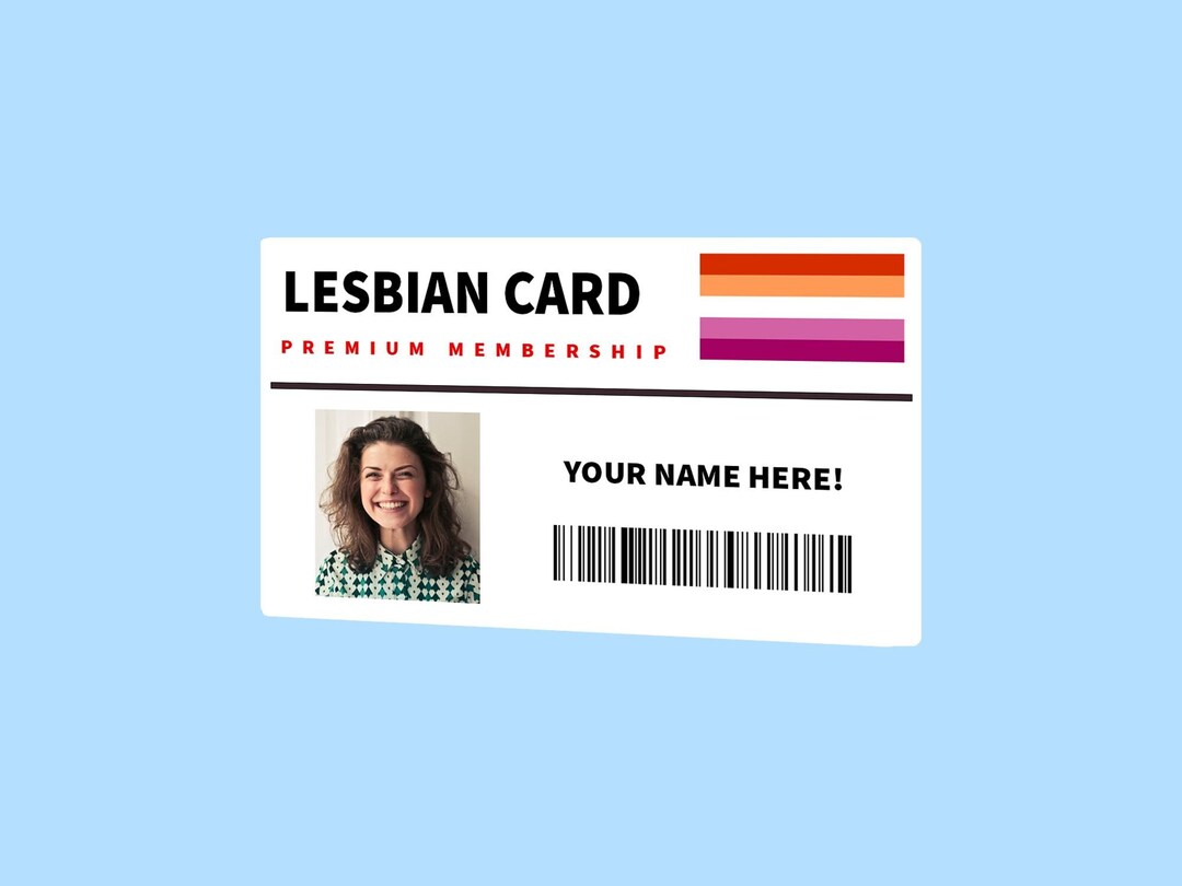 Personalized Lesbian Card - Premium Membership, Joke Prank Gift - Etsy