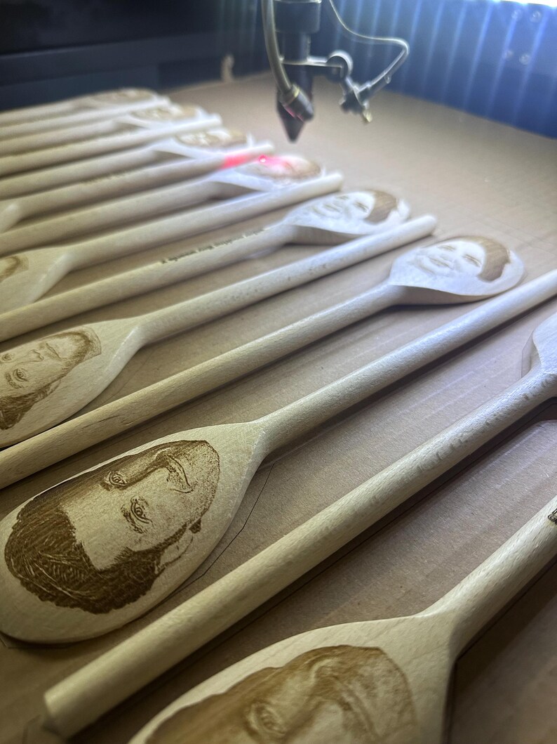 Conrad Fisher Engraved Wooden Spoon - Personalisation Available | the ...