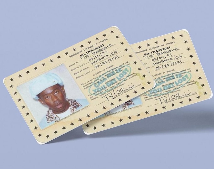 Tyler the Creator Call Me If You Get Lost Id Double Sided Laminated ...