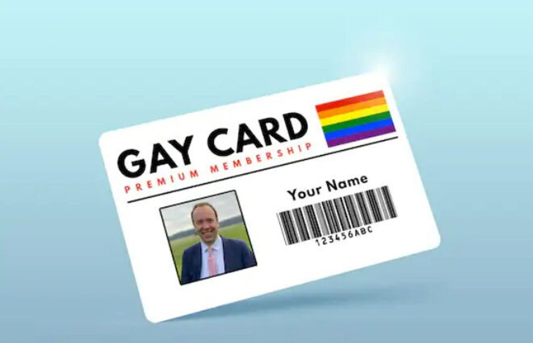 Personalised GAY CARD Premium Membership, Joke Meme, Funny Gift, Gift for Prank, Identity Card ...
