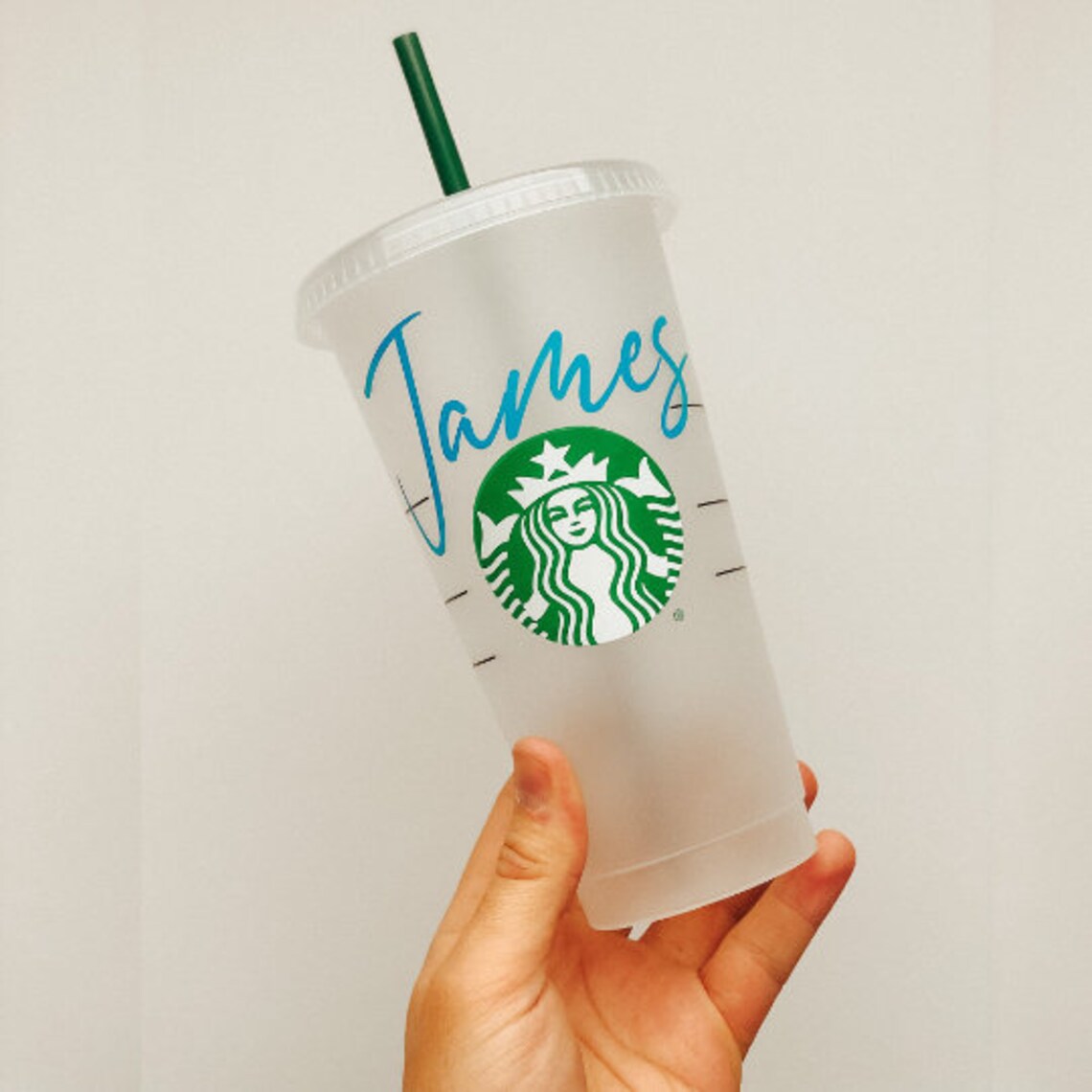 Starbucks cup name custom Decal Name and heart Cup | Etsy