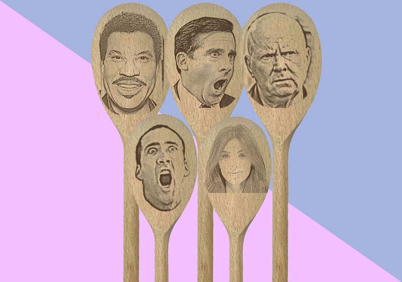 Any Celebrity Face on Wooden Spoons: Personalised Gifts for Friends and ...