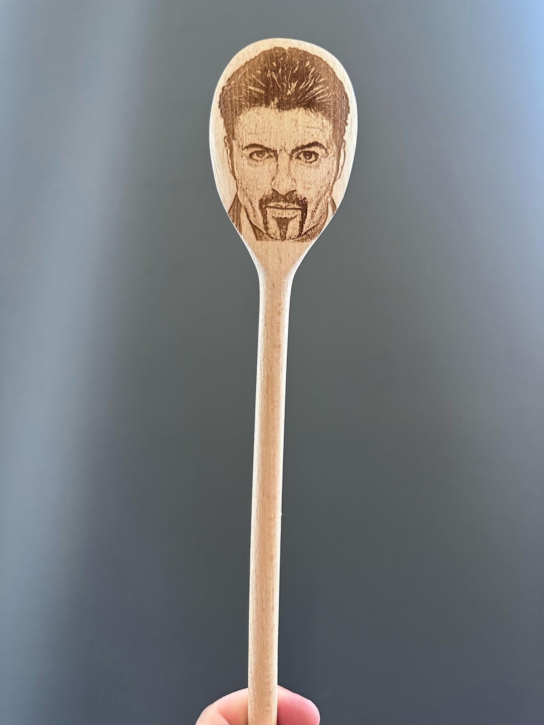 George Michael Engraved Wooden Spoon: Novelty Fan Gift (30cm) - Etsy