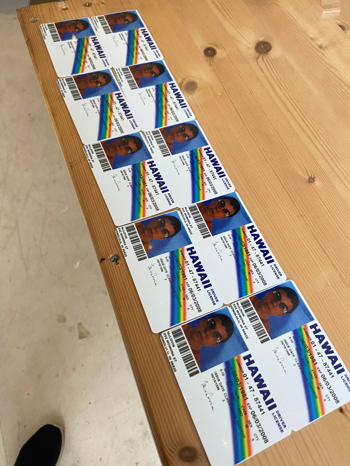 Mclovin SUPERBAD Plastic ID Card Film Novelty Prop Replica - Etsy