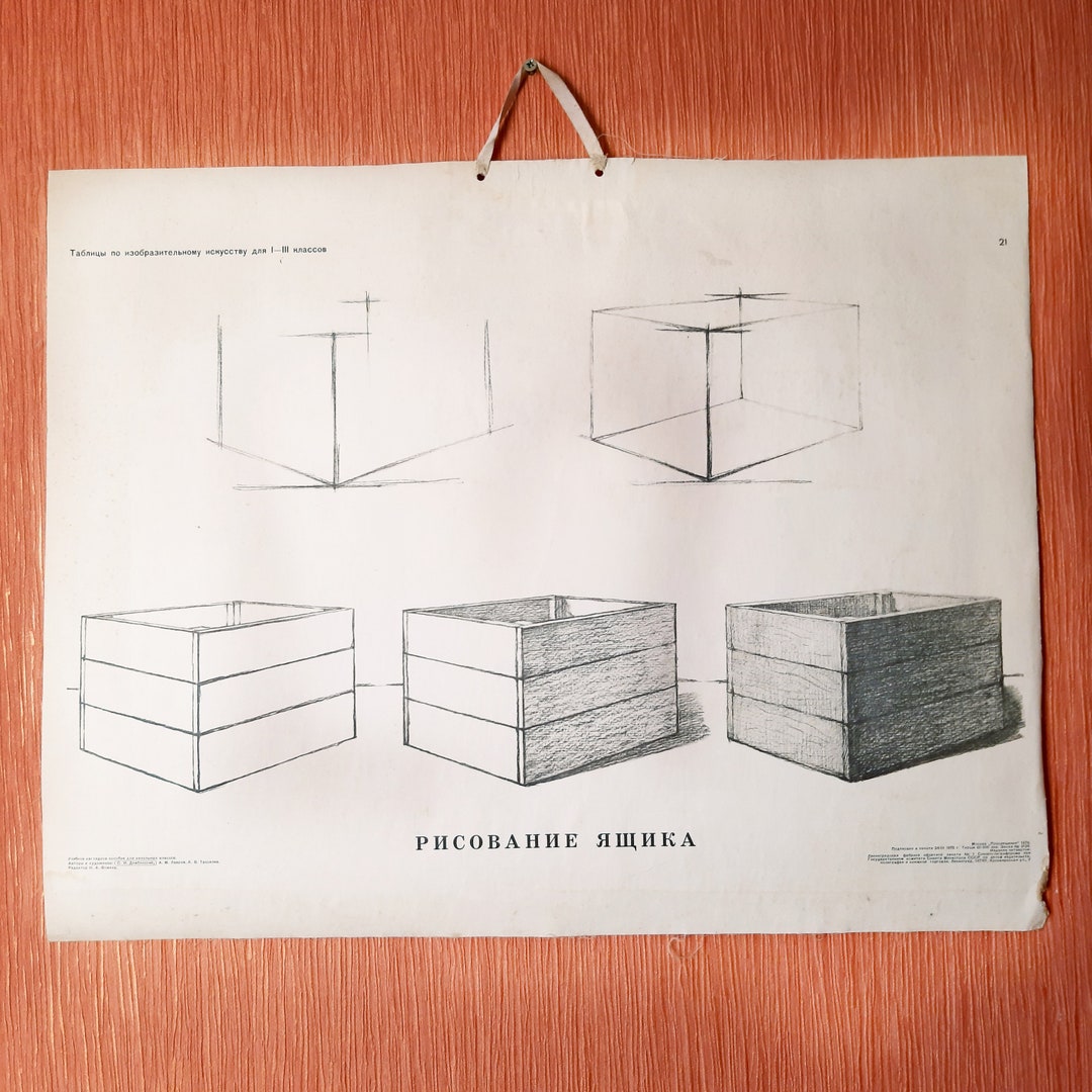 Original 1976 Soviet Poster, Painting Knowledge - Etsy