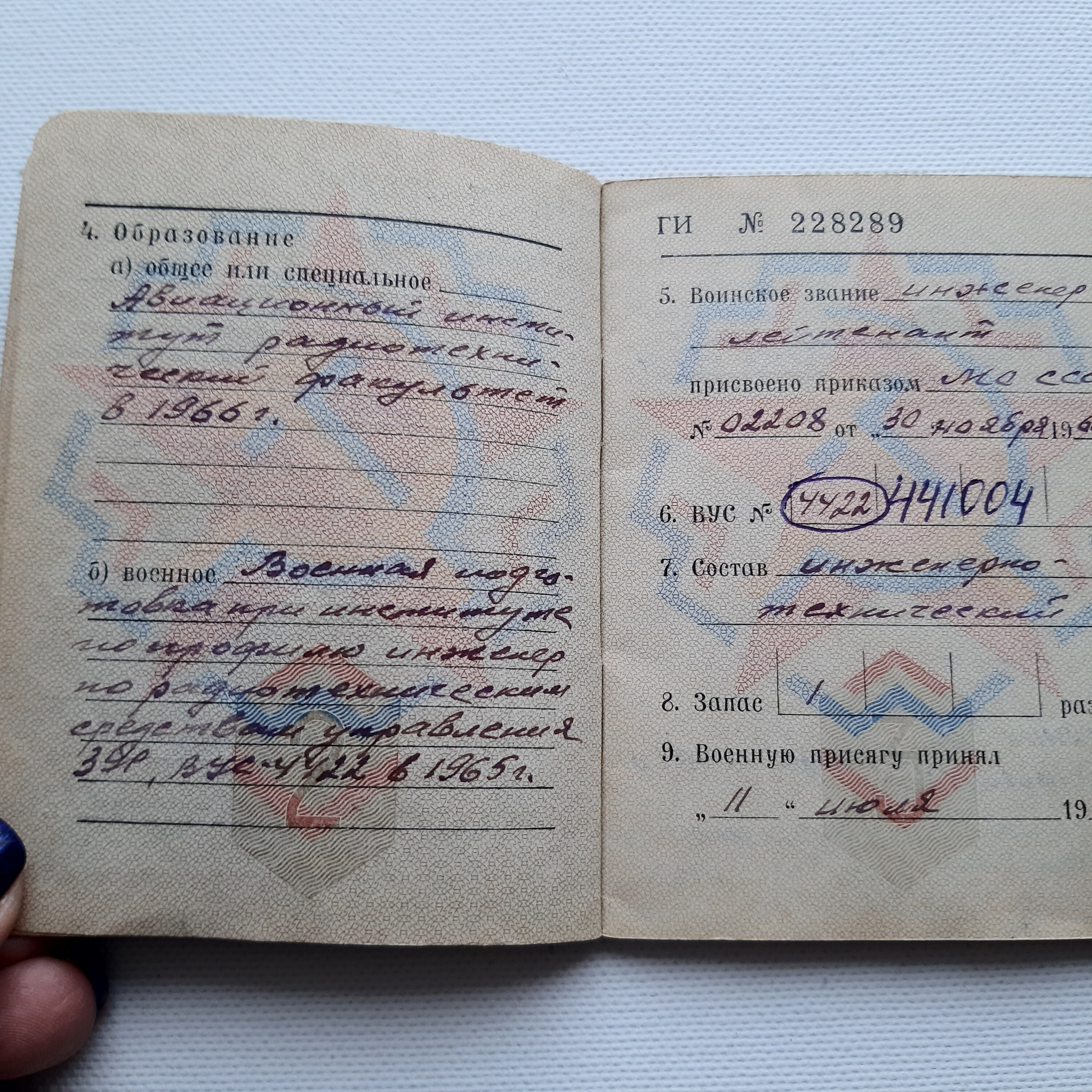 Soviet Military ID Card, Vintage Russian Army Document - Etsy