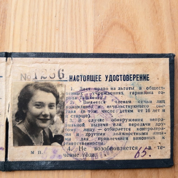 Soviet Military Document Rare Red Army Document | Etsy