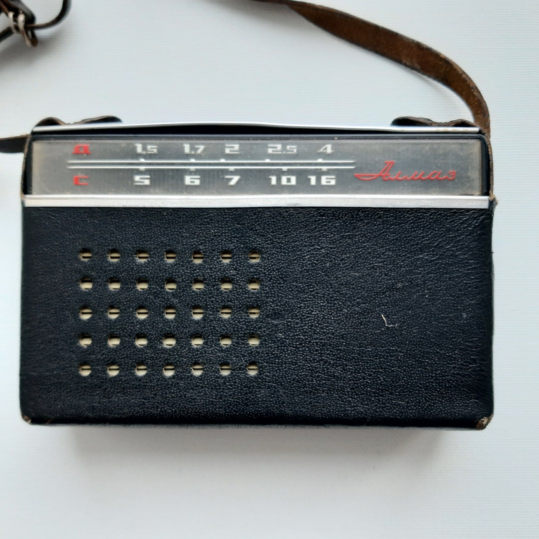 Vintage Transistor Radio Almaz, Soviet Portable Radio Receiver - Etsy