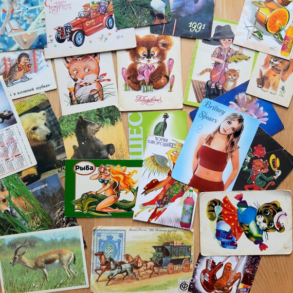 Old Soviet Calendars Pocket Calendar | Etsy