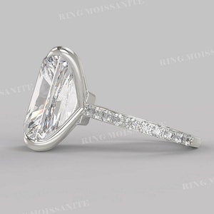 16.8CT Radiant Cut Engagement Ring,solitaire Radiant Moissanite Ring ...