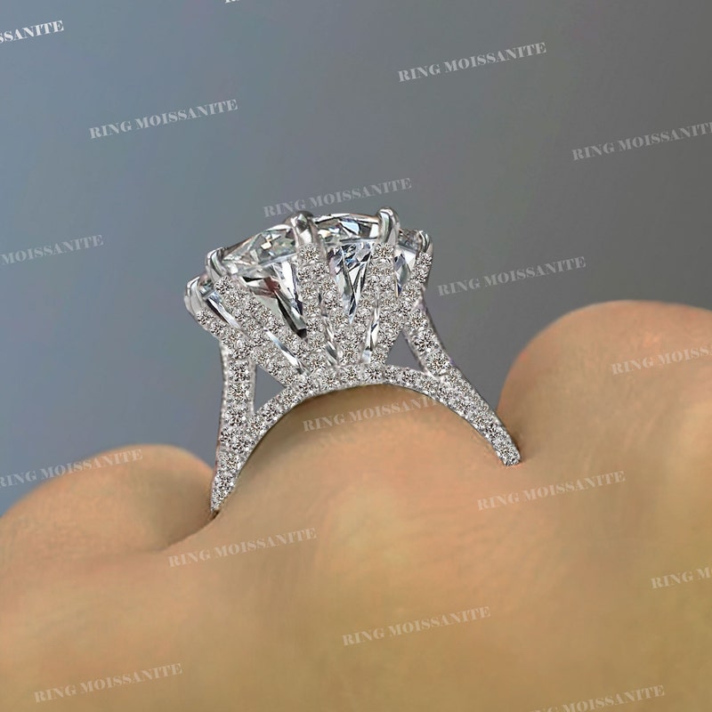 Large Diamond Ring - Etsy