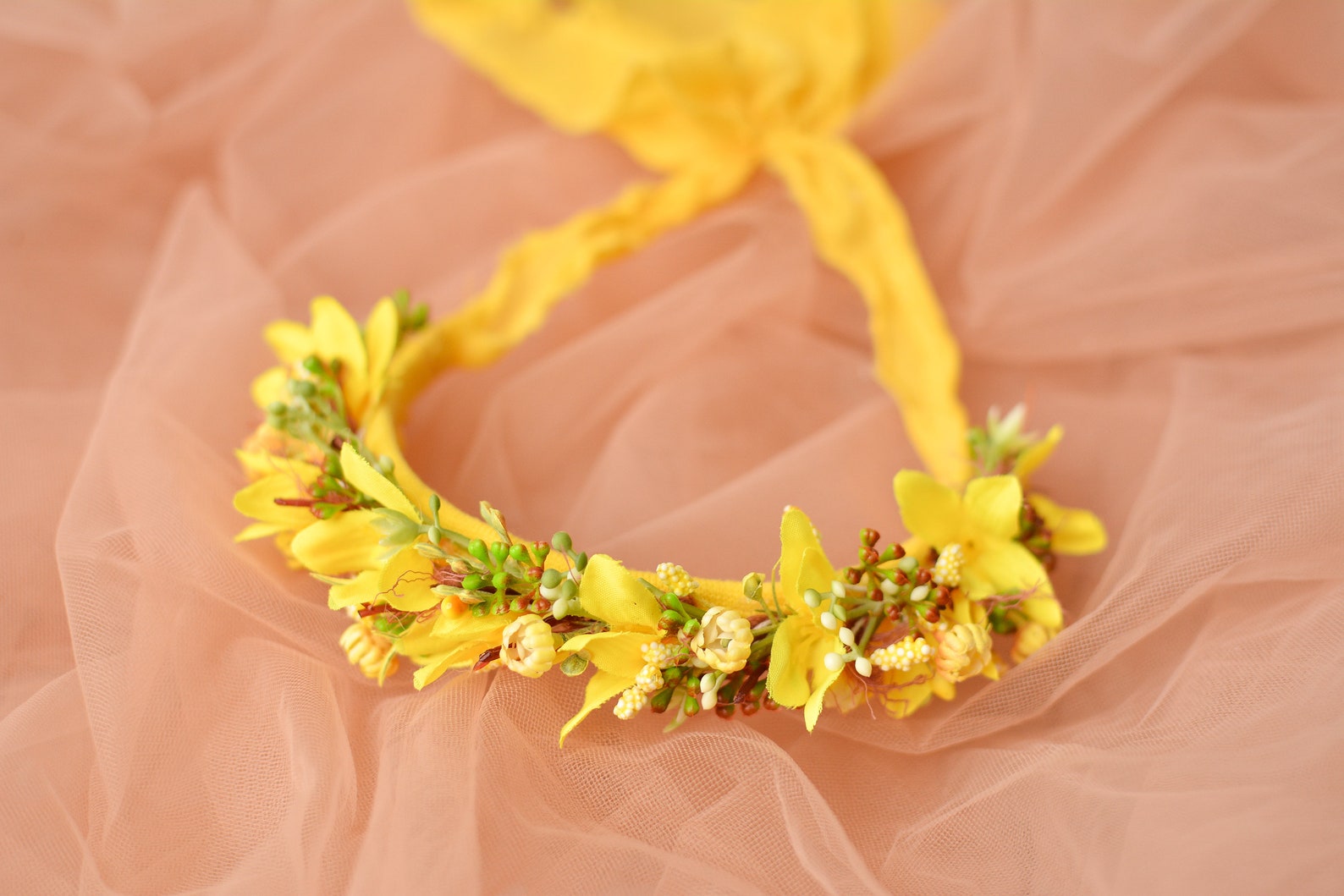 Newborn Props 2 PCS Set of Yellow Headband and Wool Lioness - Etsy