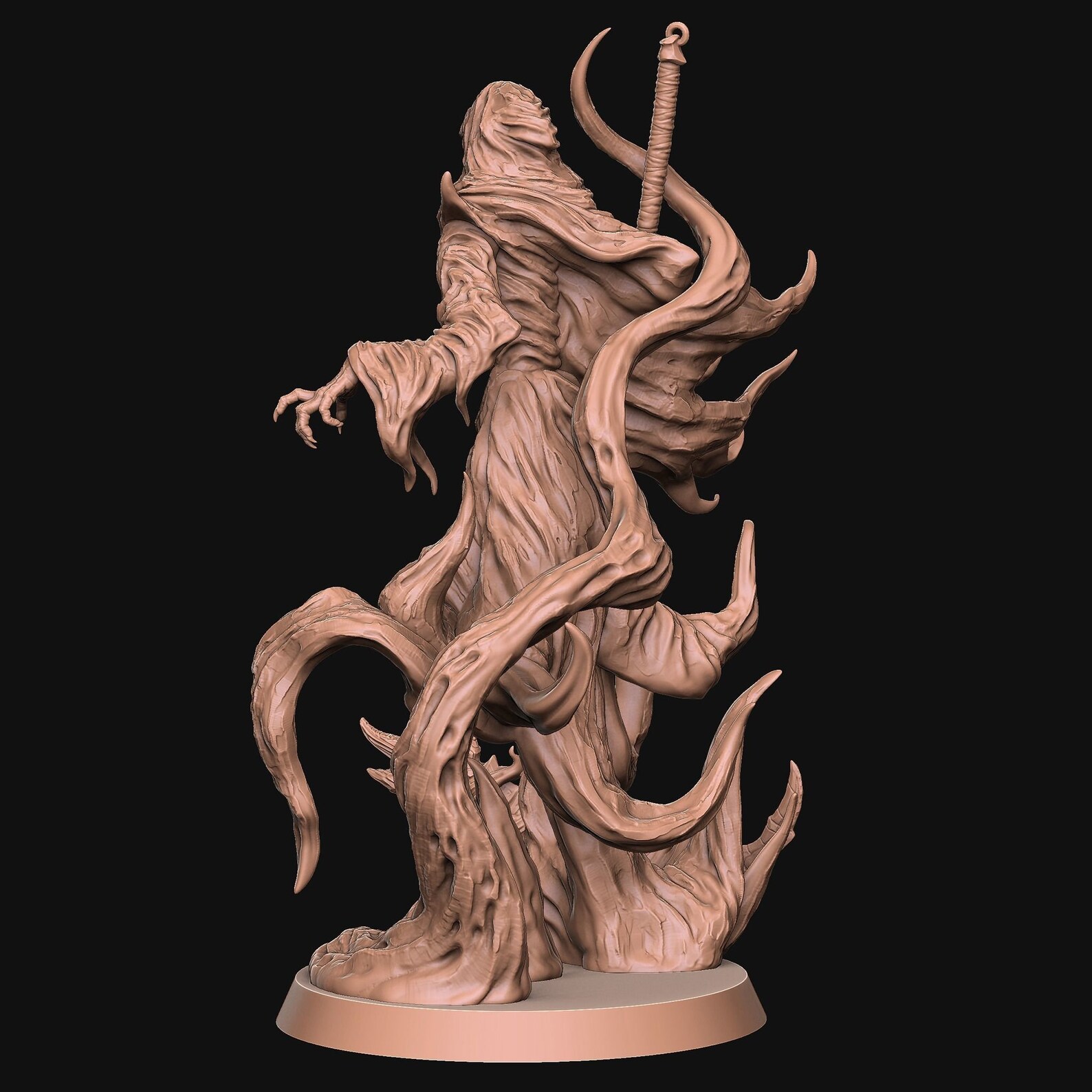 Grim Reaper Sculpture 12K Resin 3D Printed Collectible Figure Mistic ...