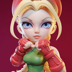 Cammy White 3D Figure Killer Bee Statue Game Character 12K Resin 3D Printed Collectible Figure ...