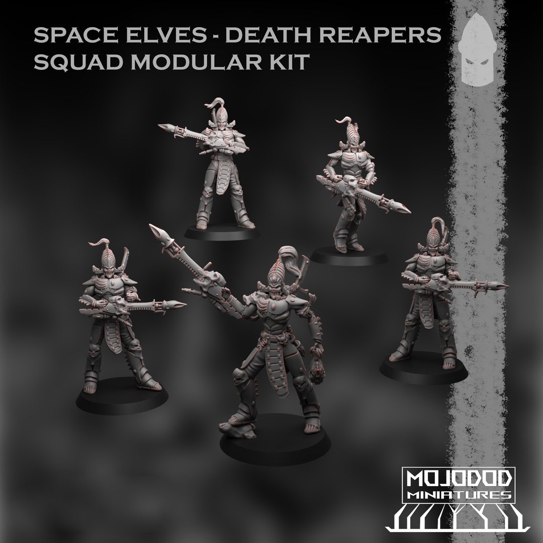 Space Elves Set Death Reapers Collectible Miniatures Warrior Figures ...