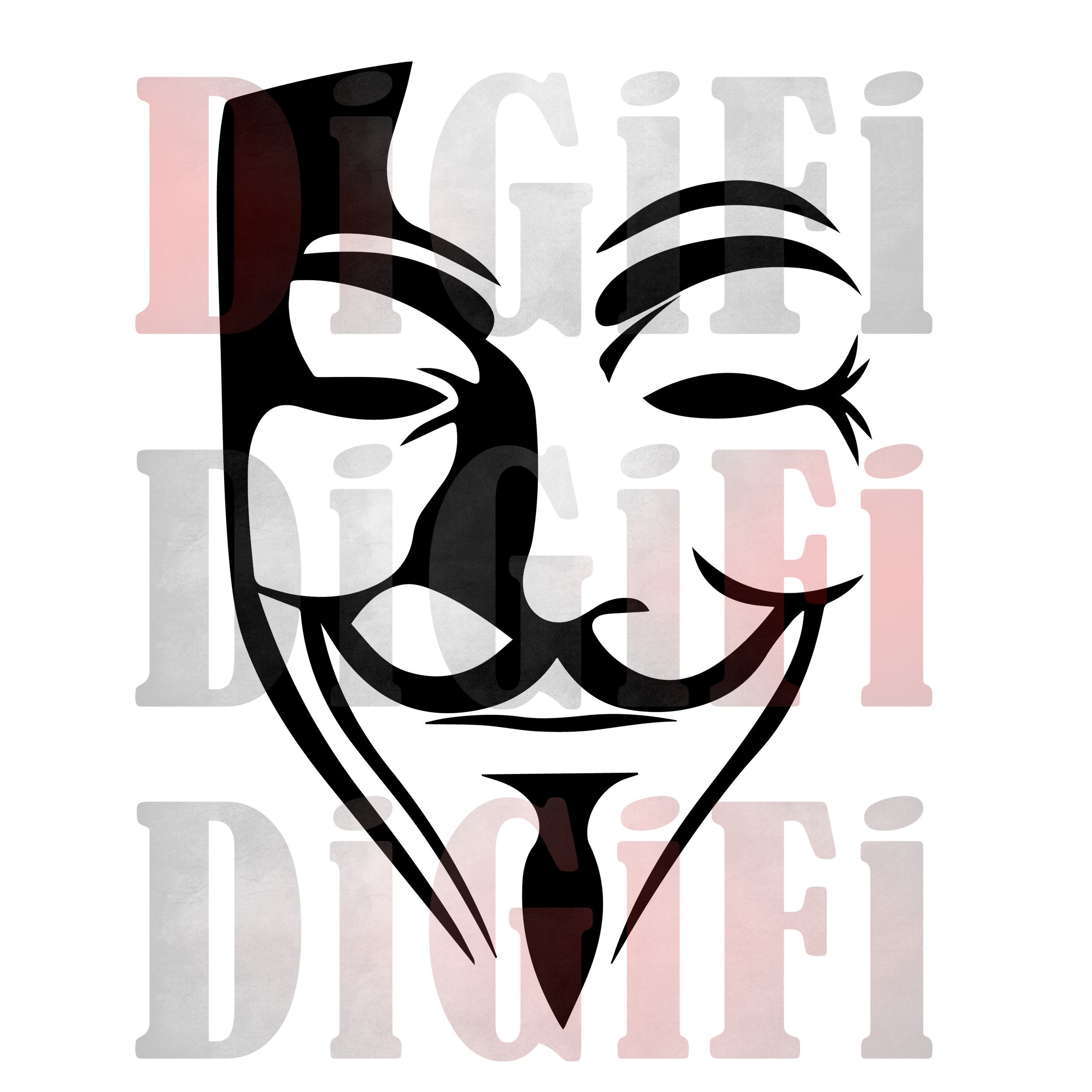 Vendetta Mask Silhouette Digital Instant Download - Etsy