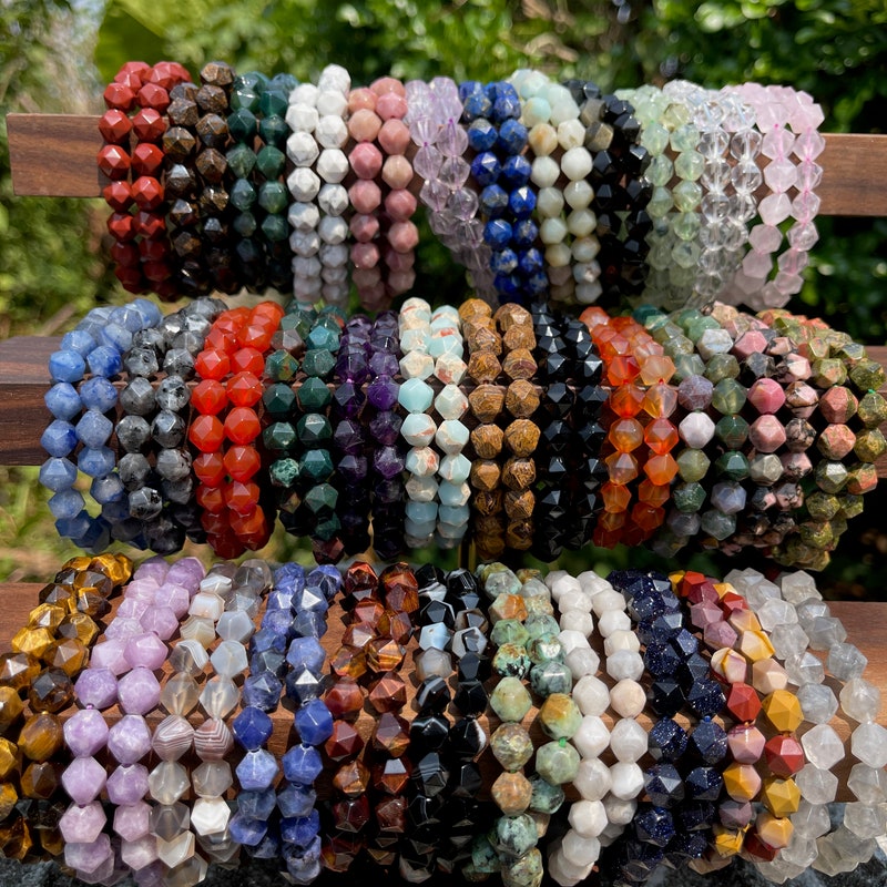 Faceted Beads - Etsy