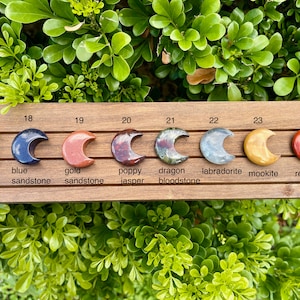 Gemstone Crescent Moon, Crystal Crescent Moon Mini, for Jewelry ...