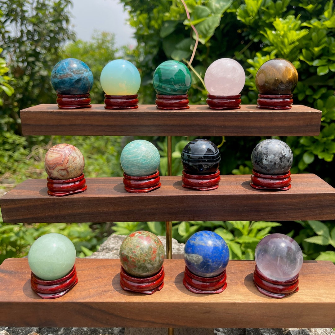 30mm Crystal Sphere, Gemstone Sphere, Crystal Ball for Crystal Grid ...