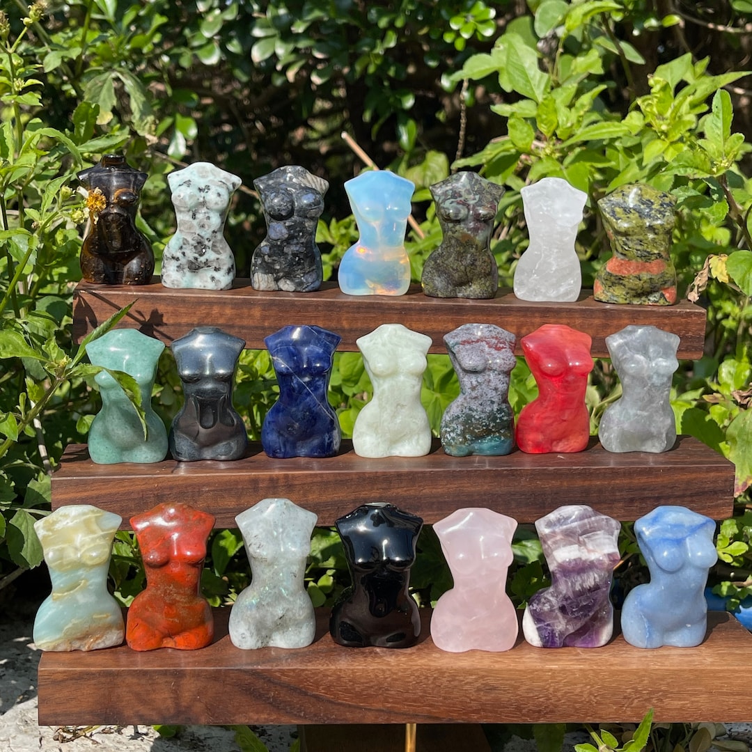 2'' Crystal Goddess Statue: Healing Gemstone Lady Model - Etsy