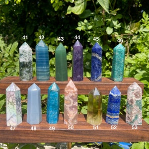Natural Crystal Point Tower: Healing Gemstone Decoration - Etsy