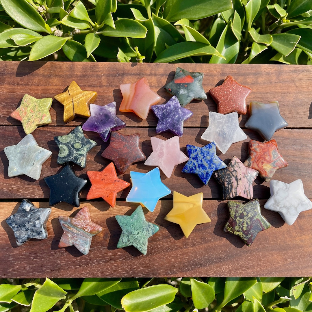 Mini Crystal Star, Gemstone Star for Jewelry Wrapping, Healing Crystal ...