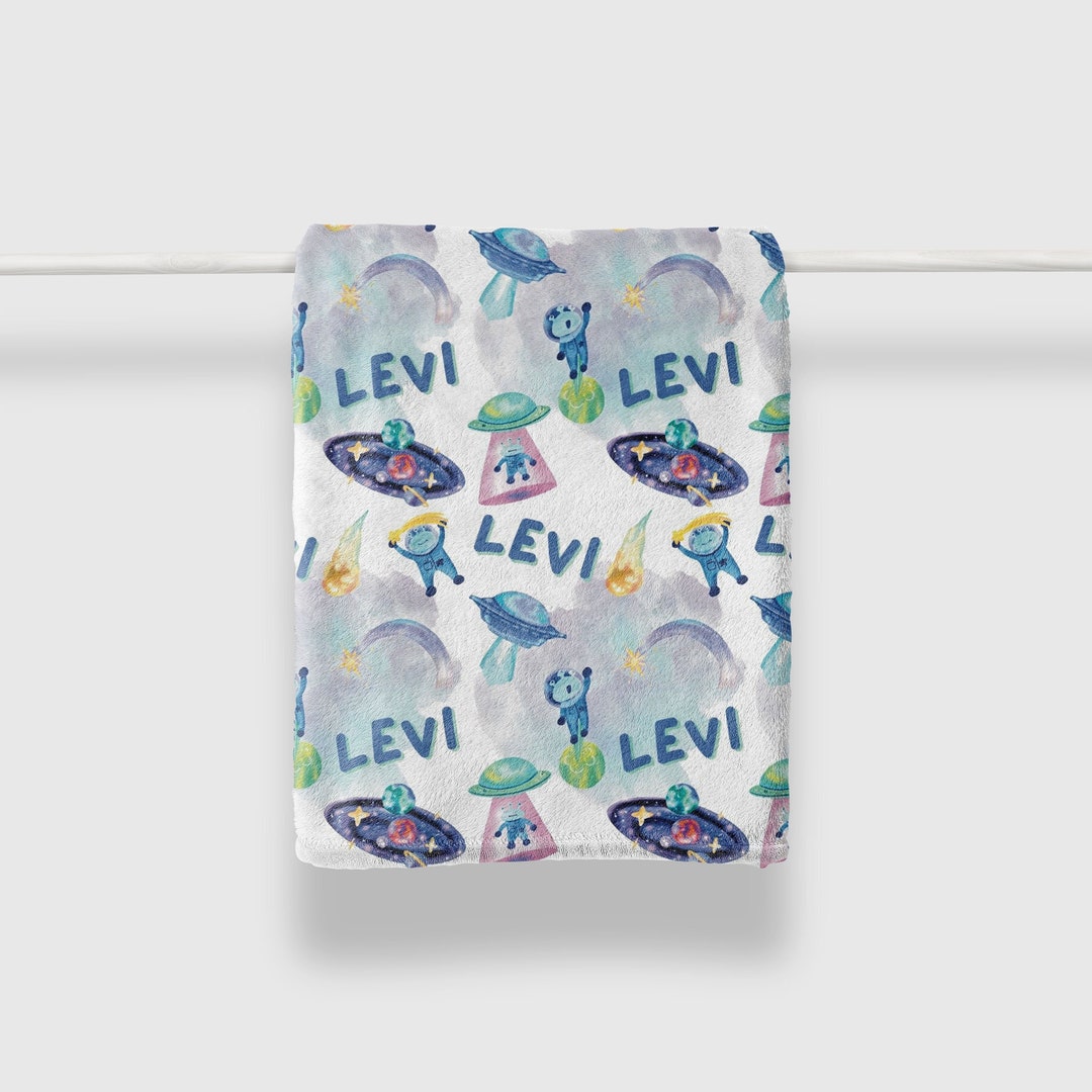 Personalized Baby Name Blanket, Baby Shower Gift, Birth Announcement ...
