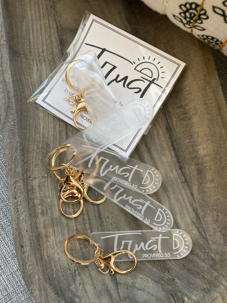 Trust in the Lord Keychain, Backpack Charm | LDS Youth Theme 2022 ...