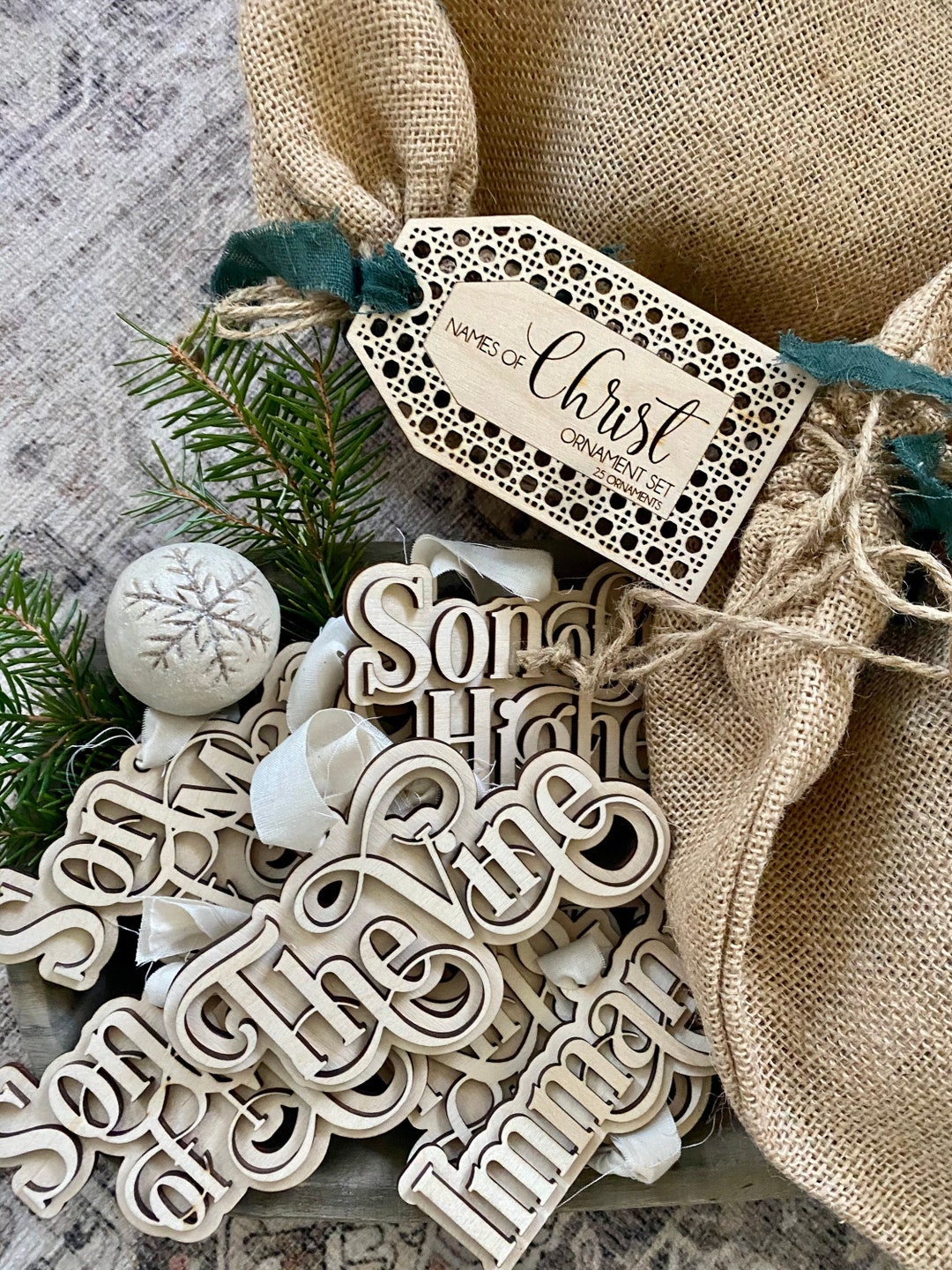 Names of Christ Christmas Ornaments. Christmas Advent Calendar ...