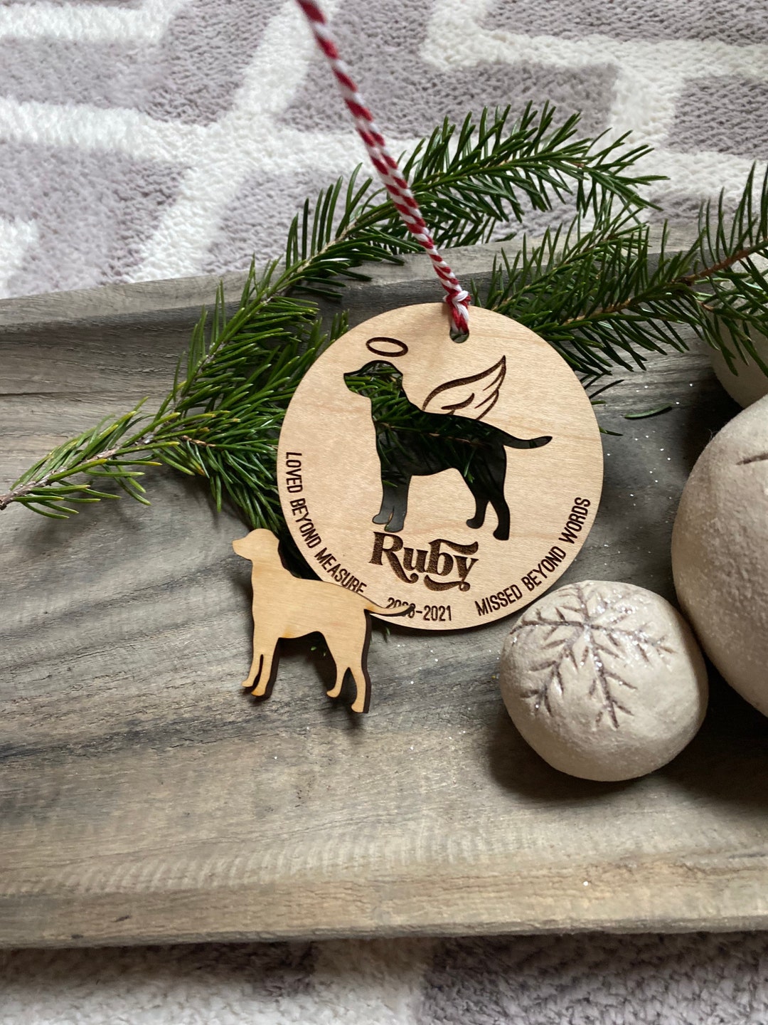 Personalized Dog or Pet Memory Ornament Dog Lover Christmas - Etsy