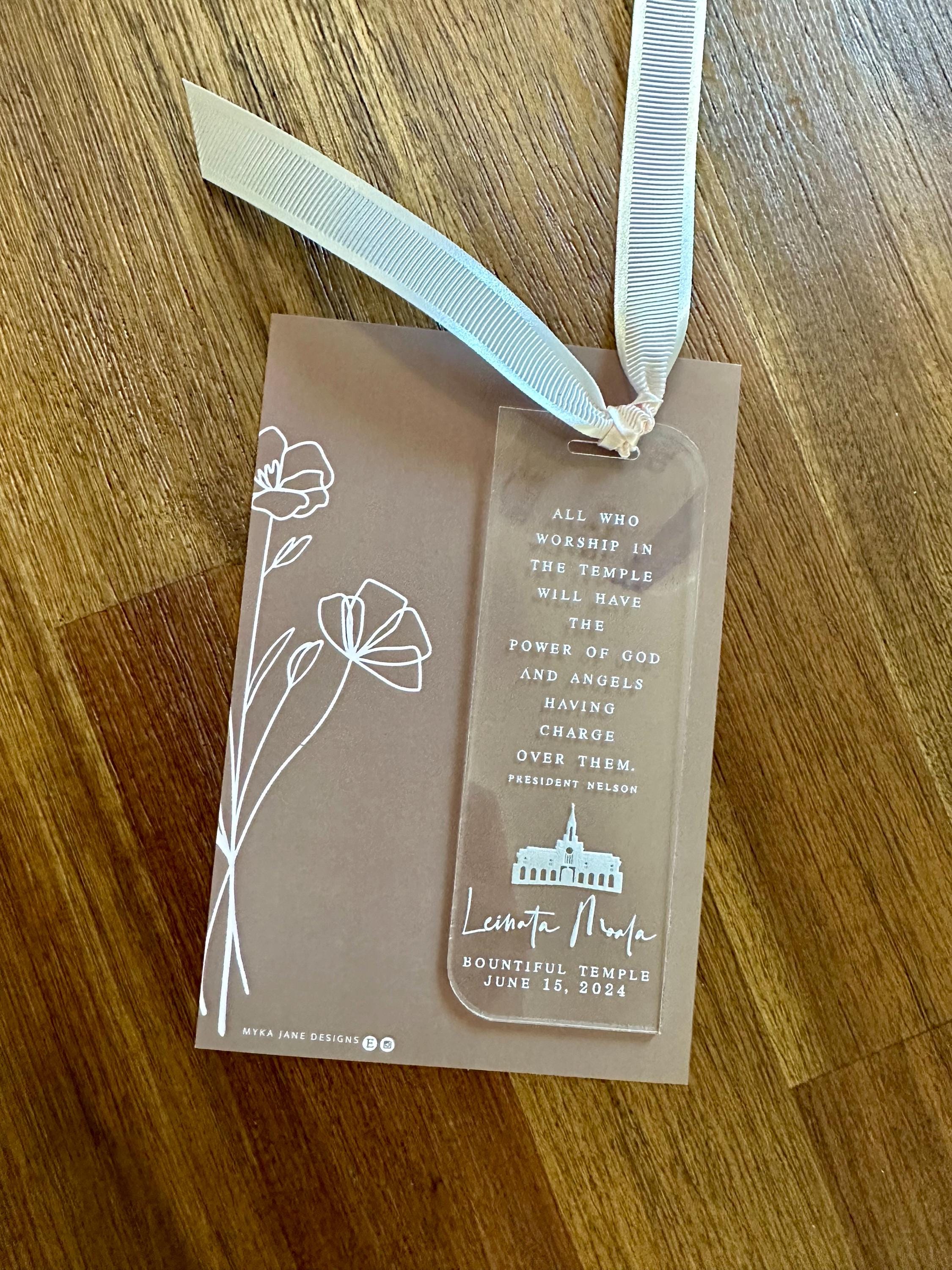 LDS Missionary Temple Bag Tag, Bookmark, Elder, Sister, Called to Serve ...